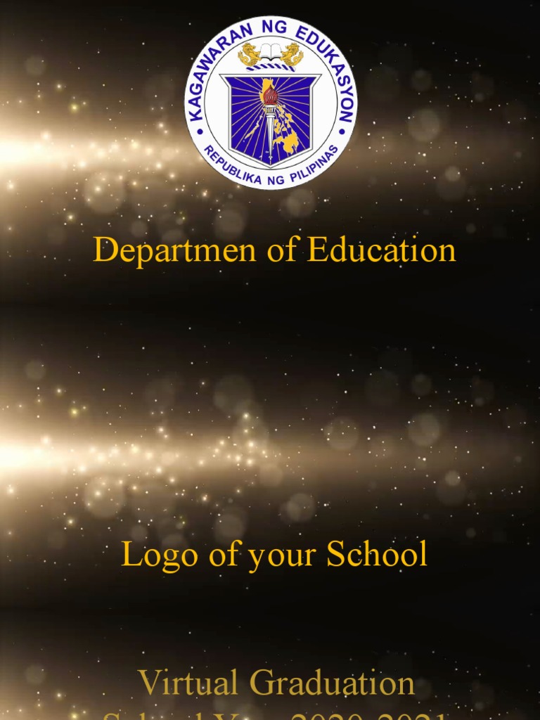 Virtual Graduation Powerpoint Template Gold | PDF