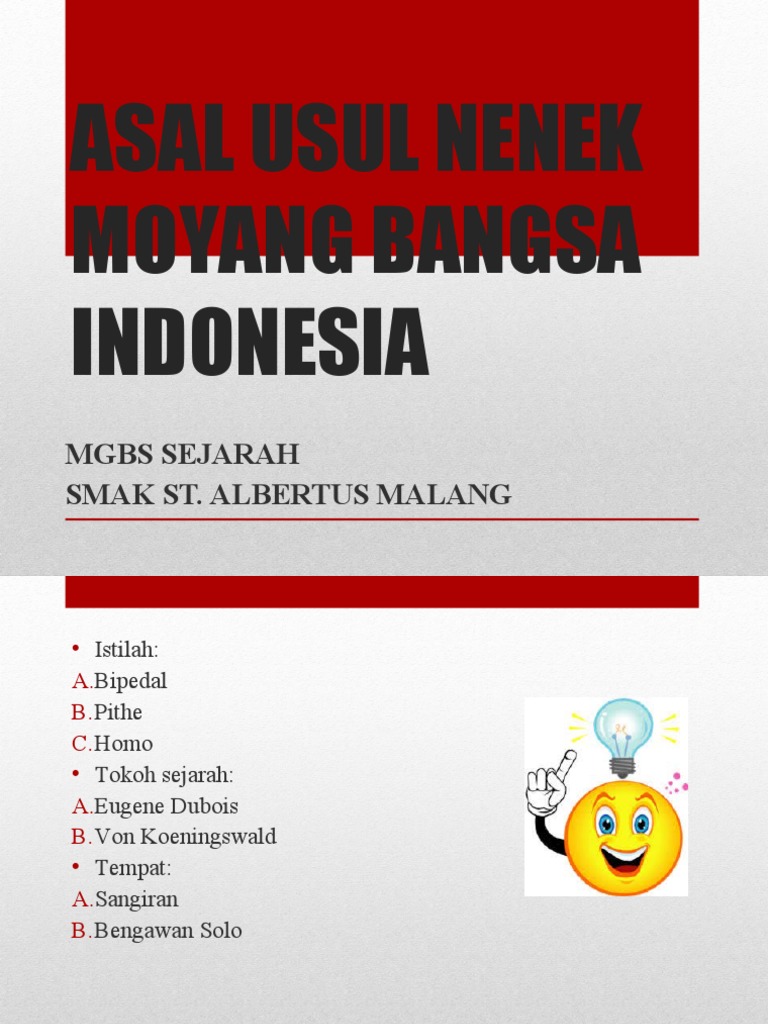 Sejarah Nenek Moyang Indonesia | PDF