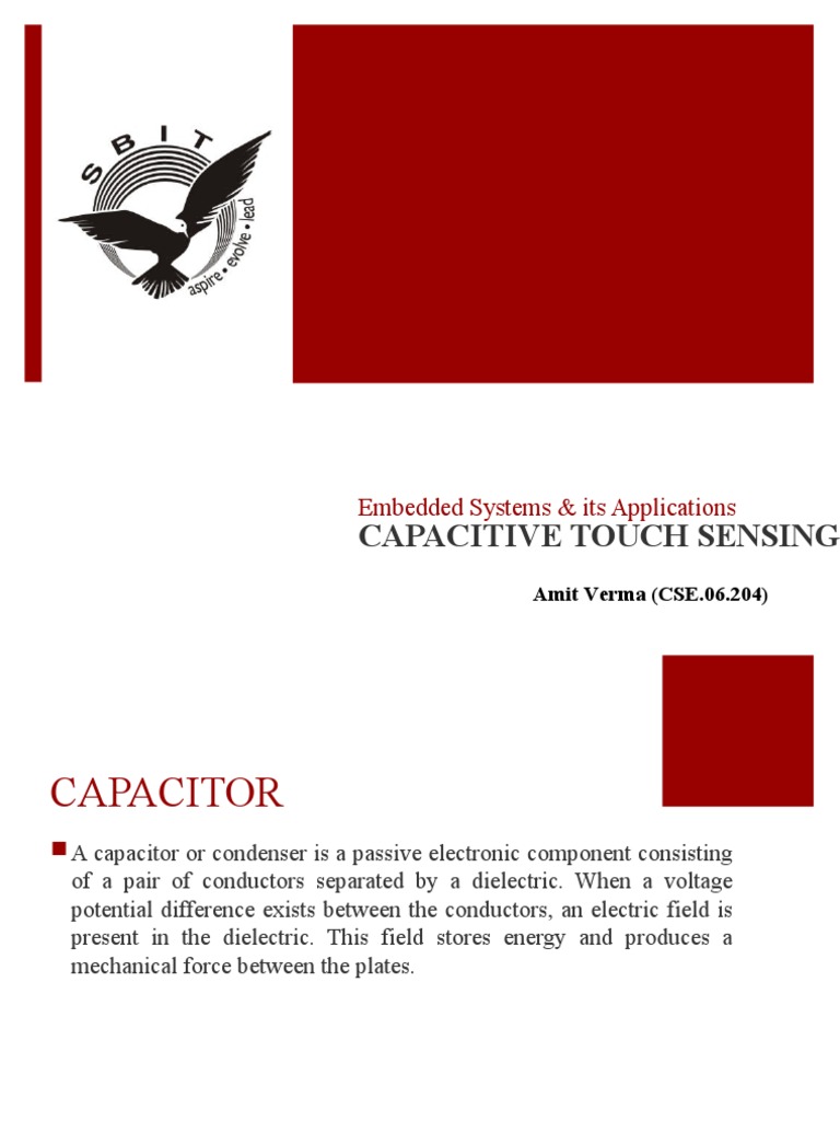 Capacitive Touch Sensing Embedded Systems And Its Applications Pdf Touchscreen Capacitor