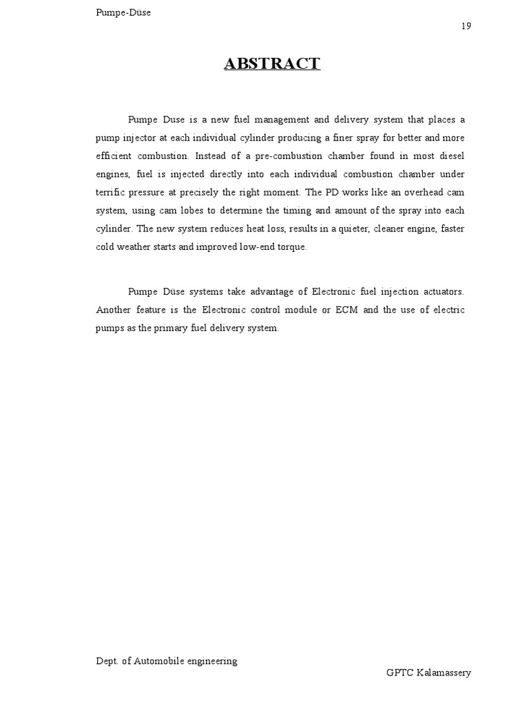 Pumpe Duse | PDF | Fuel Injection | Diesel Engine