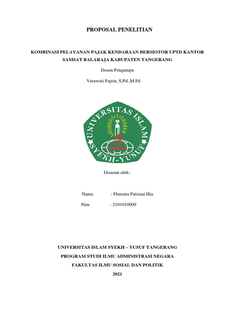 Ekt - 2 Proposal Penelitian Bab 1 | PDF