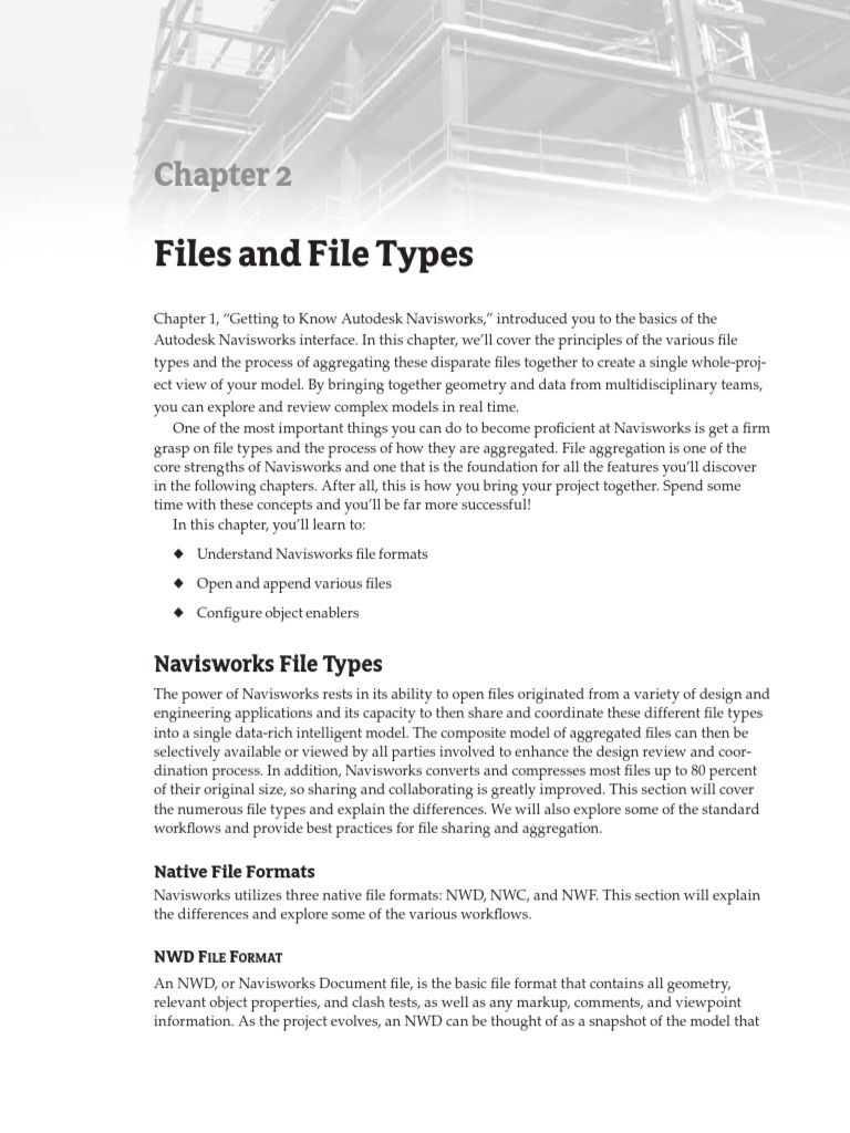 Understanding Navisworks File Types | PDF | Computer File | File Format
