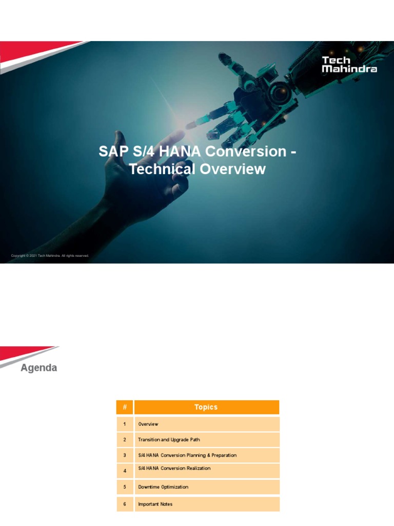 SAP S4 HANA Conversion Overview Technical | PDF | Databases | Application Software