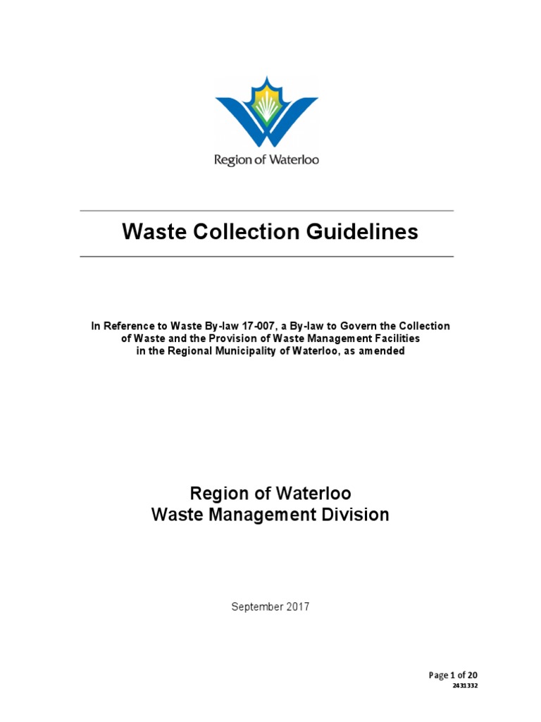 Waste Collection Guidelines Access | PDF | Waste Management | Mail