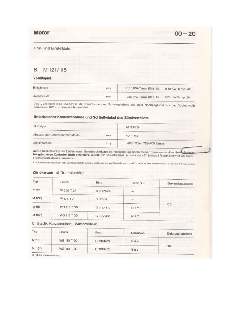 m121 m115 Engine Repair Manual | PDF