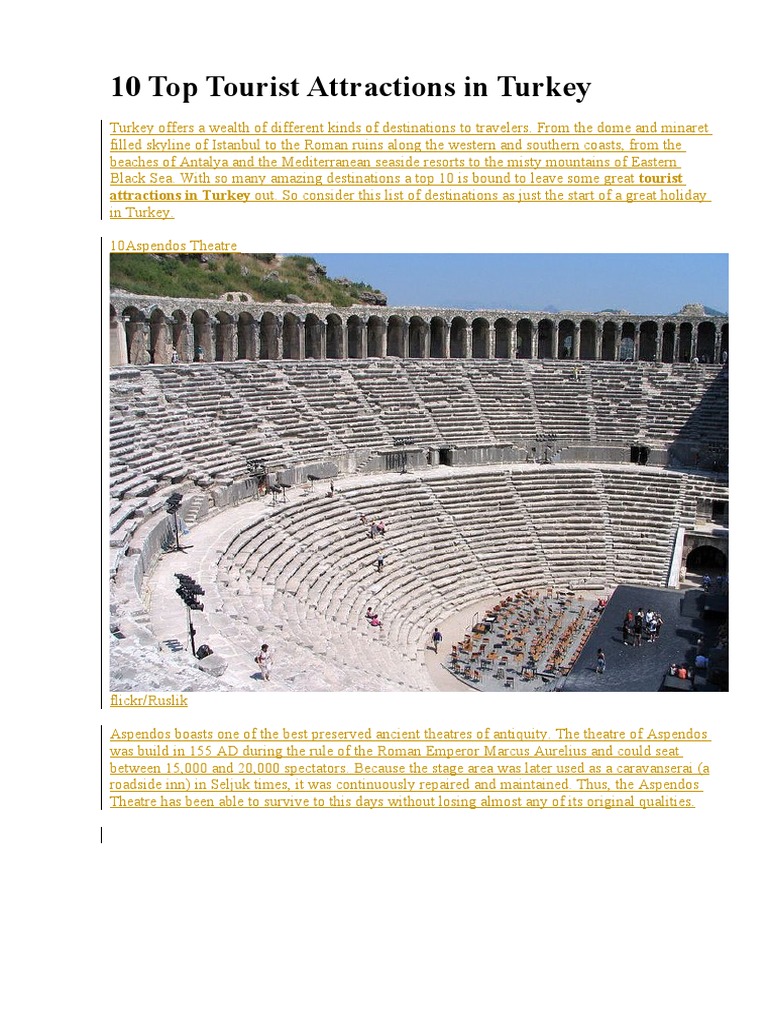 10 Top Tourist Attractions in Turkey | PDF