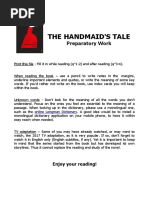 Exam Prep Worksheet - Handmaids Tale | PDF