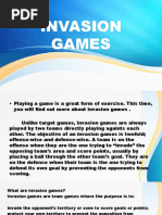 Invasion Game | PDF | Invasion | Games Of Physical Skill