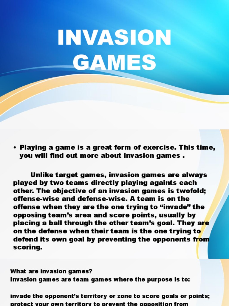 MAPEH L2 - Invasion Games | PDF | Invasion | Friendship