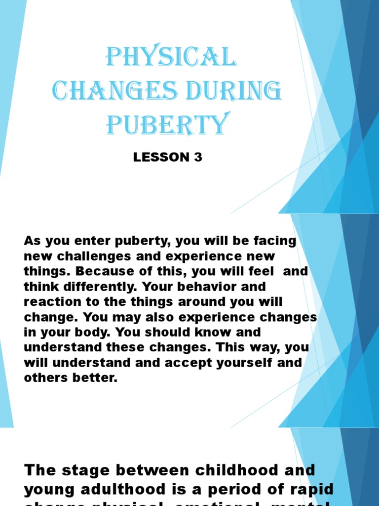 MAPEH L3 - Physical Changes During Puberty MAPEH 5 | PDF | Puberty ...