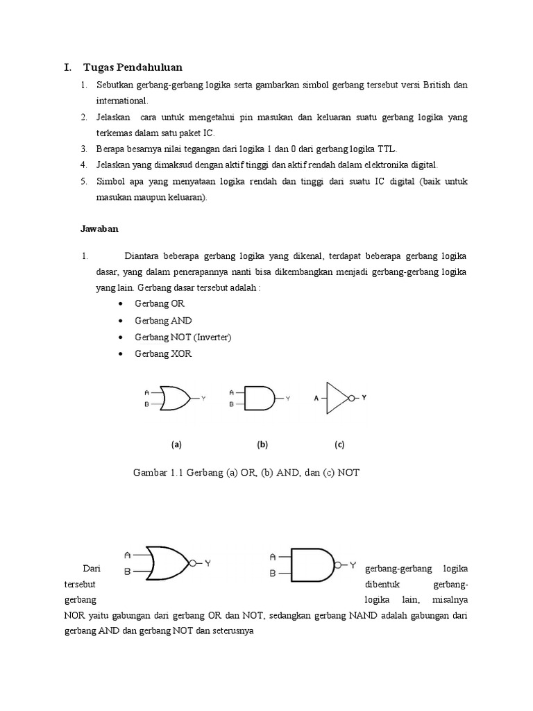 Tugas Pendahuluan | PDF