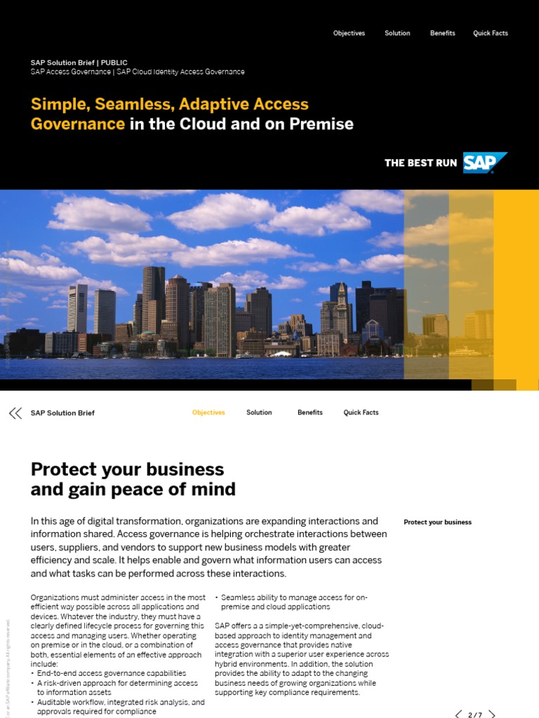 GRC - SAP Cloud Identity Access Governance | PDF | Cloud Computing | Business