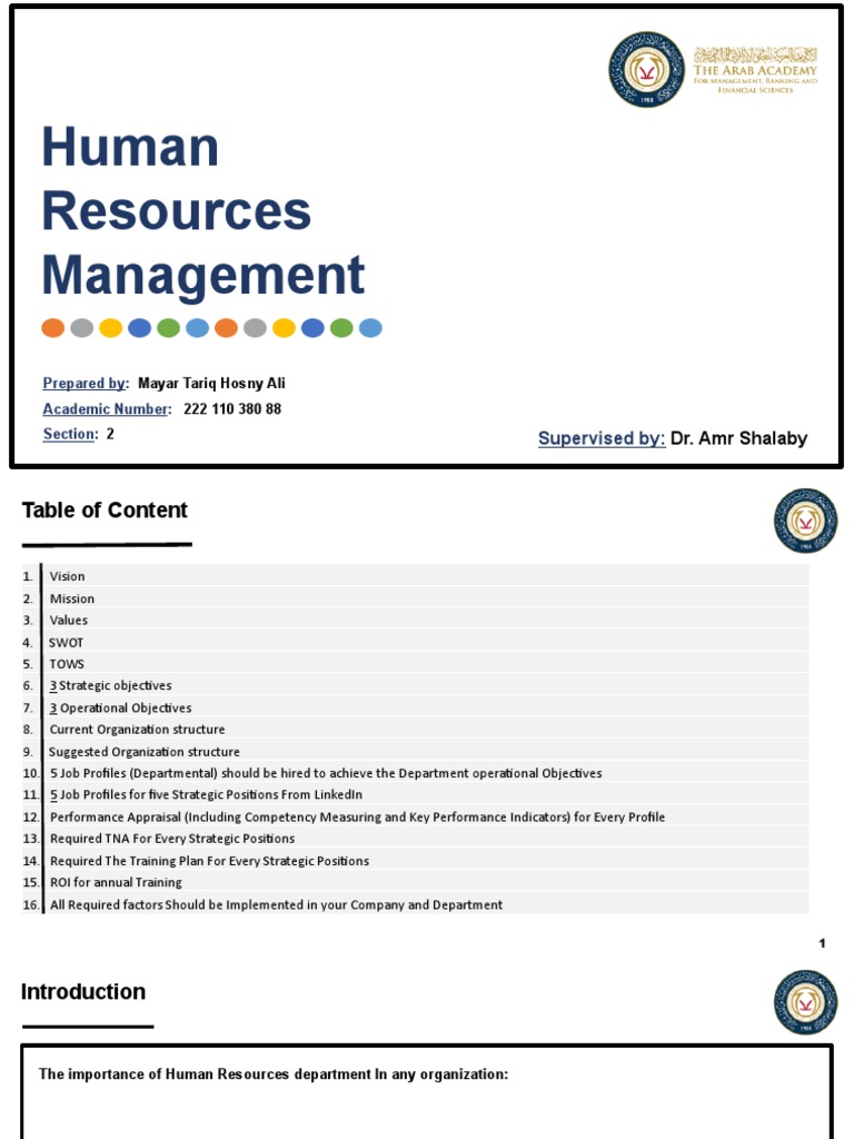 Final Exam of Human Resources Management Project | PDF | Human Resource Management | Human Resources