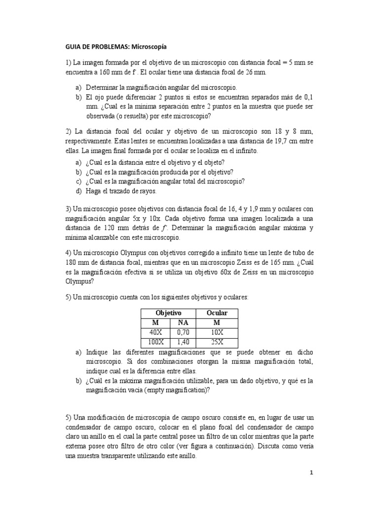 Guia Micro | PDF | Fluorescencia | Microscopio