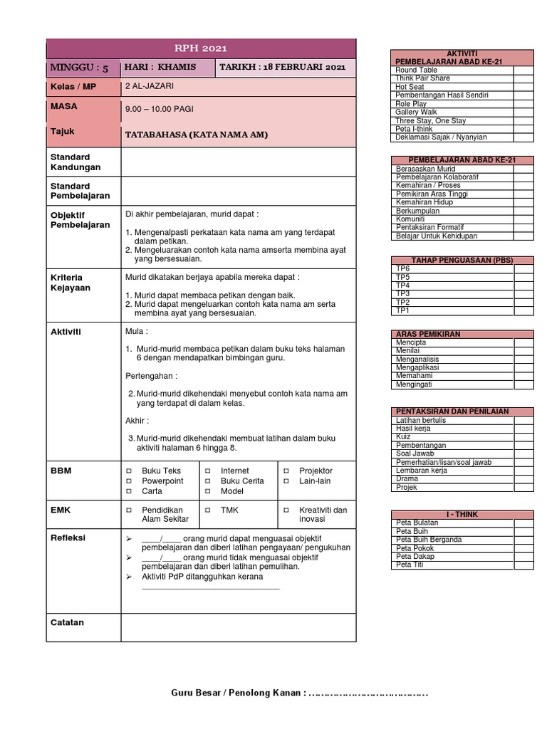 RPH BM - Week 5 | PDF