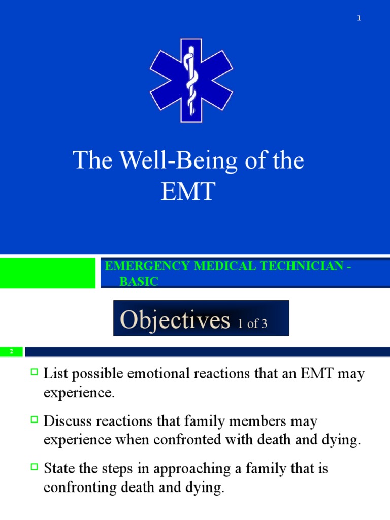 3 Wellbeing EMT | PDF | Stress (Biology) | Emergency Medical Technician