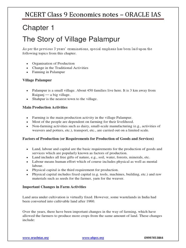 NCERT Class 9 Economics Notes on People as a Resource and Poverty as a ...