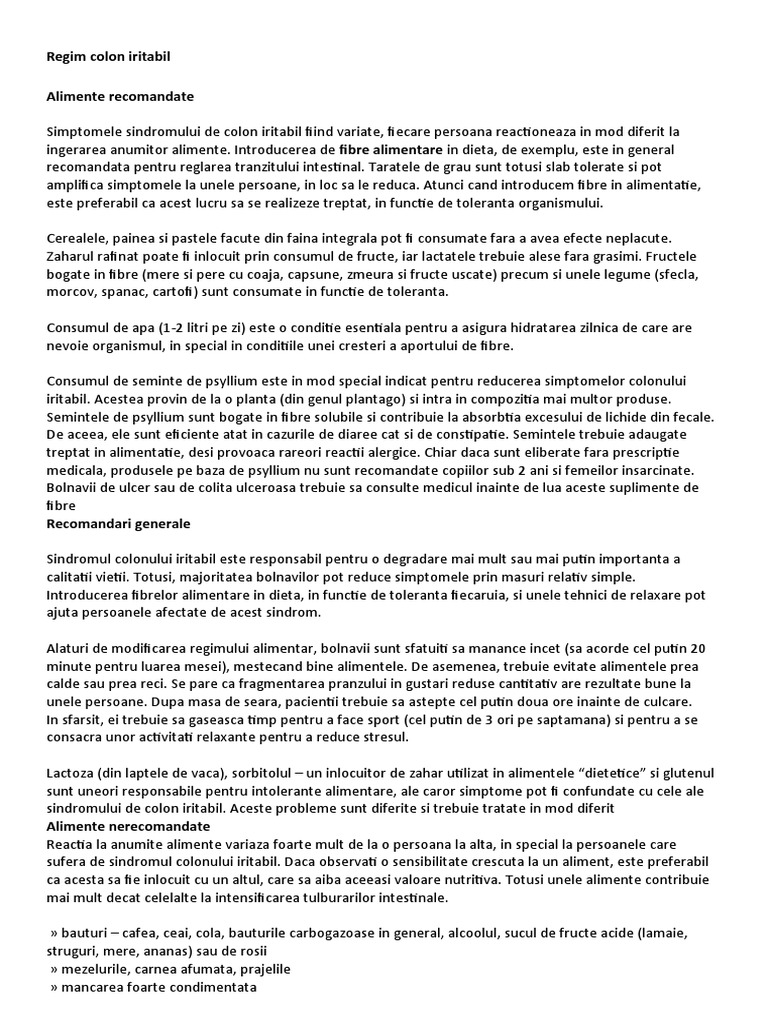 Regim Alimentar | PDF