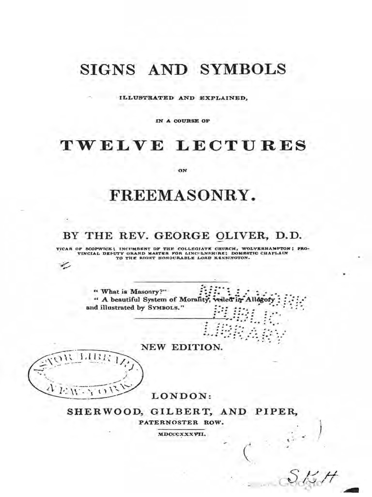 OLIVER, George - Signs and Symbols | PDF | Freemasonry
