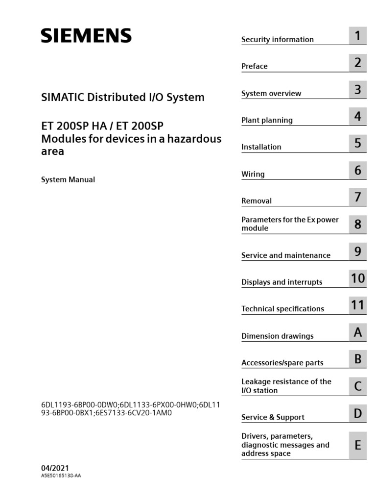 Et200 SP Spha Ex System Manual en-US en-US | PDF | Internet | Product ...