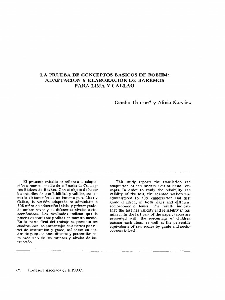 Conceptos Básicos Preescolar | PDF | Validez (Estadísticas) | Aprendizaje