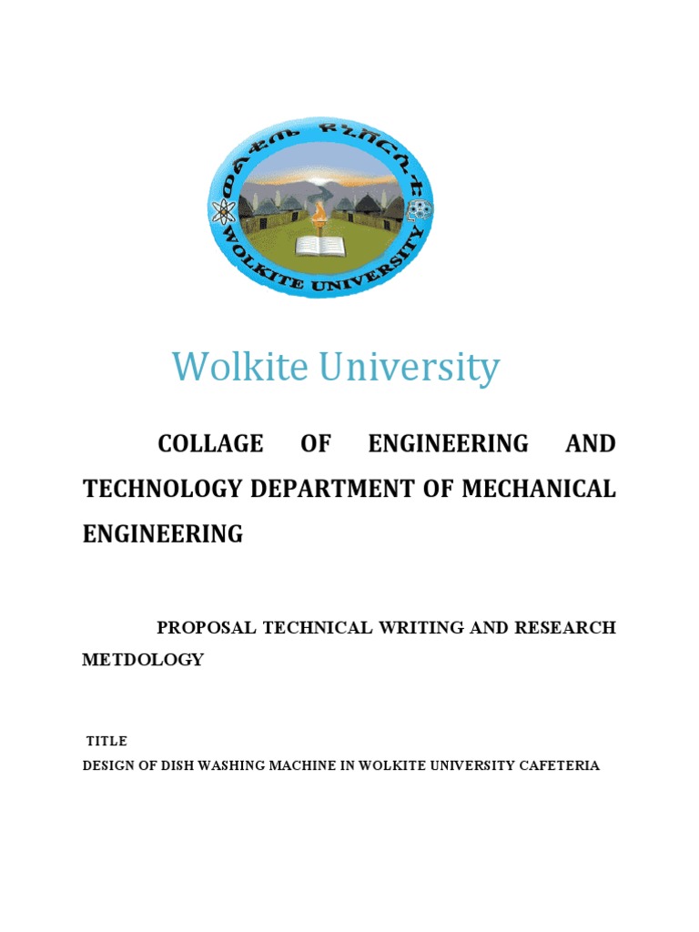 Proposal of Writing | PDF | Dishwasher | Washing Machine