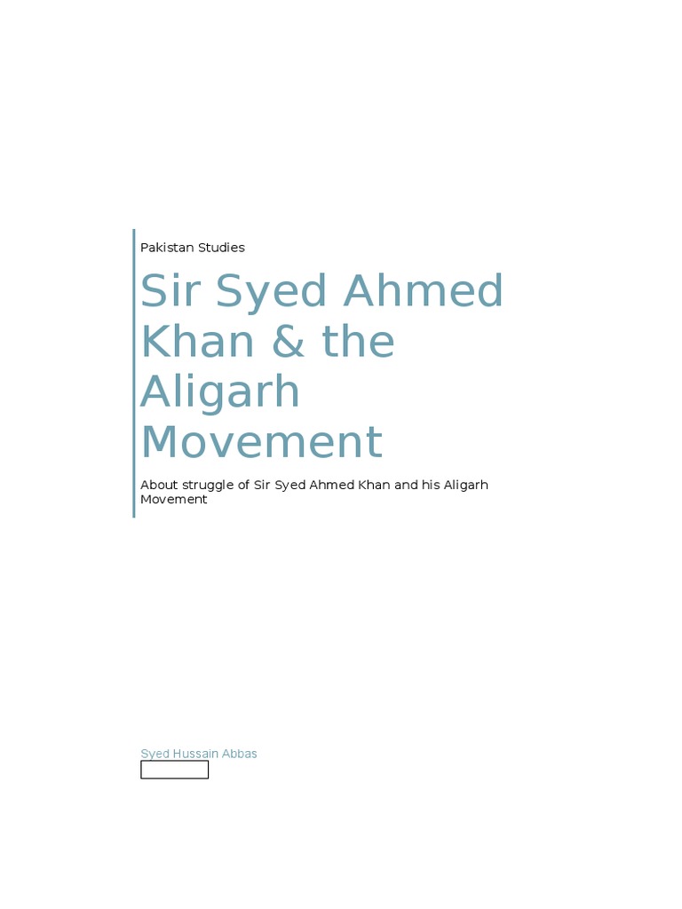 PST Assignment Sir Syed | PDF