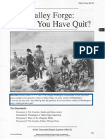 Valley Forge Document Analysis Key | PDF | Valley Forge | Armed Conflict