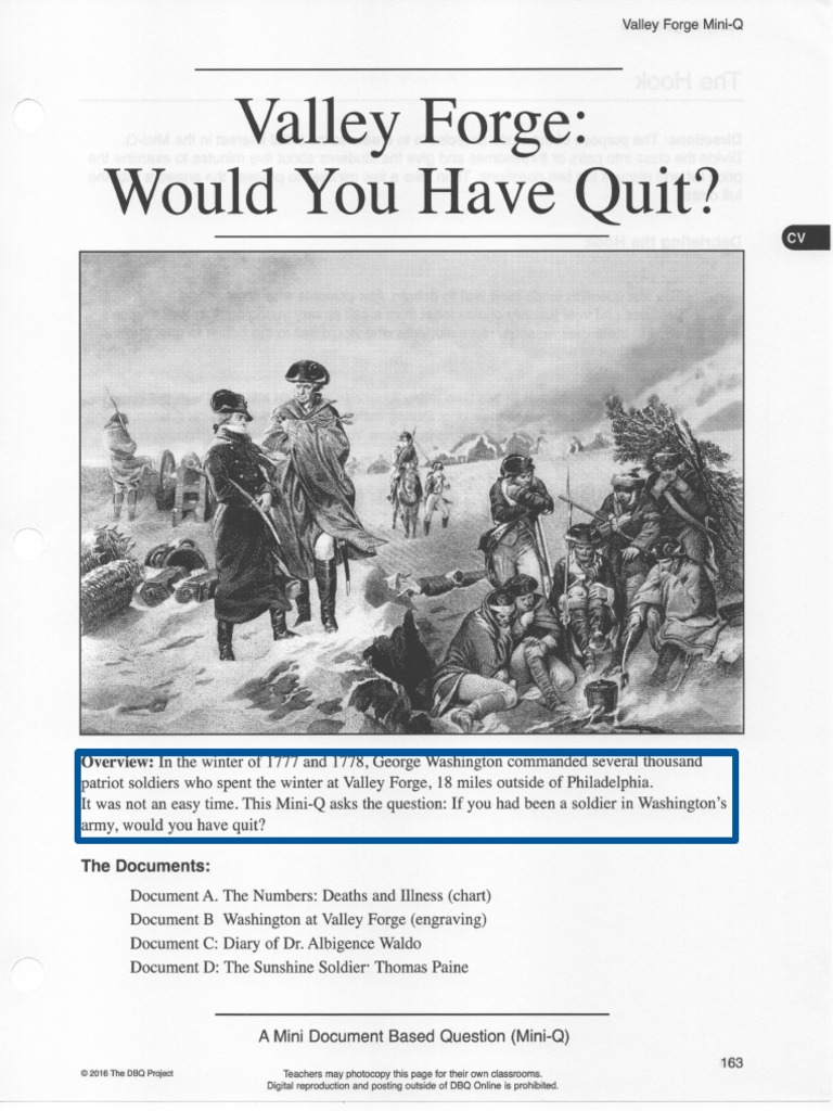 Valley Forge: Would You Have Quit as a Soldier in Washington's Army ...