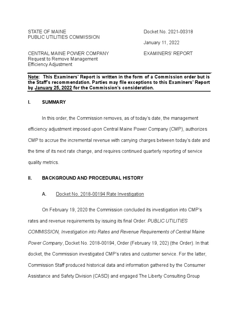PUC CMP Filing | Download Free PDF | Customer Satisfaction | Benchmarking