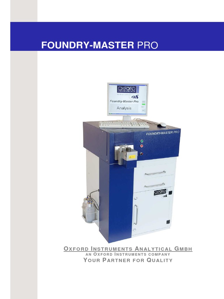 Manual Foundry Master PRO Rev. 0710 | PDF | Standard Deviation | Accuracy And Precision