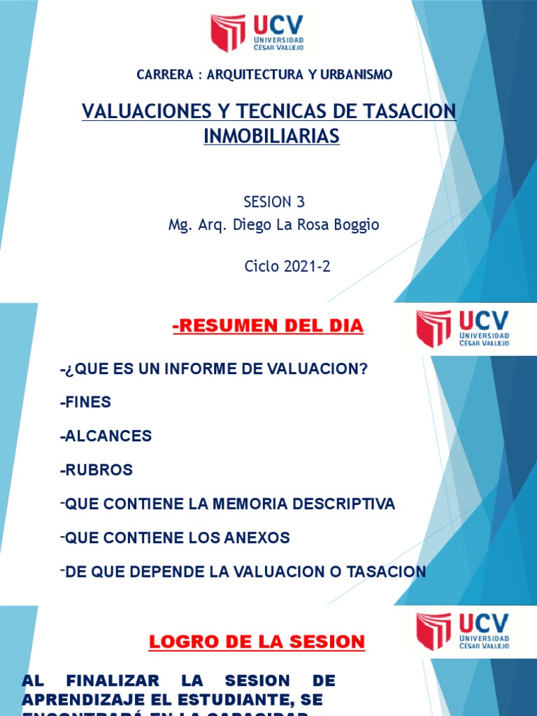 Sesión 3 Val T Isla Rustica y TR en Zona de Exp Urbana Memoria INf Tasac | PDF | Valoración ...