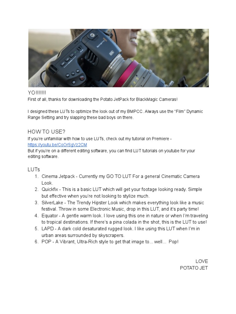 How To Use These Luts - Read Me | PDF | Technology & Engineering