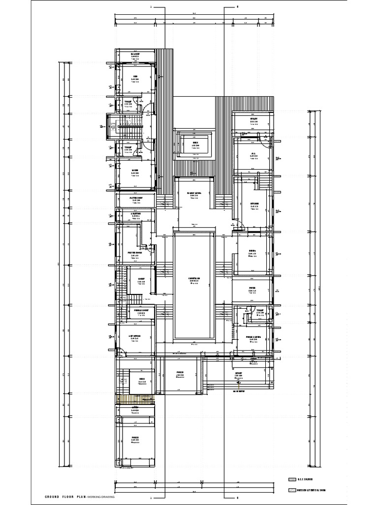 Working Drawing Ground Floor Plan | PDF