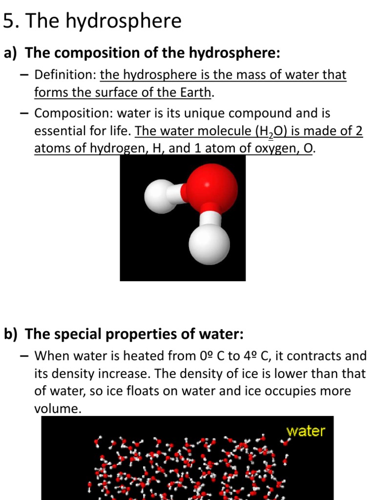 The Systems of The Earth - Hydrosphere | PDF | Science & Mathematics