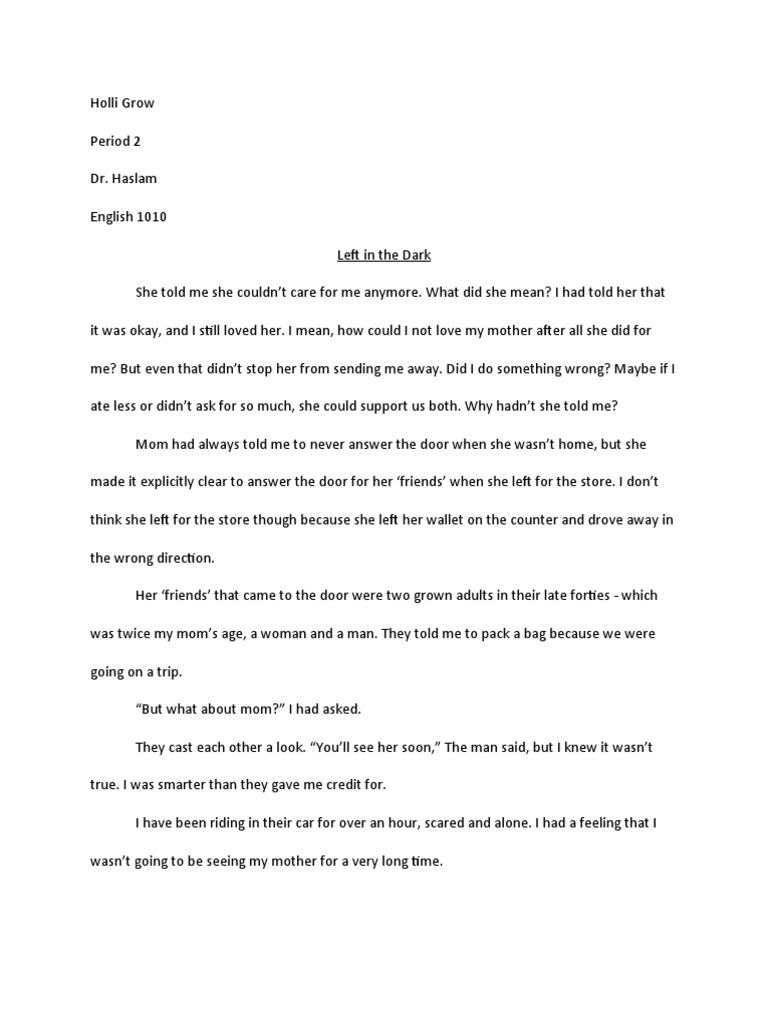 Flash Narrative Final Draft | PDF