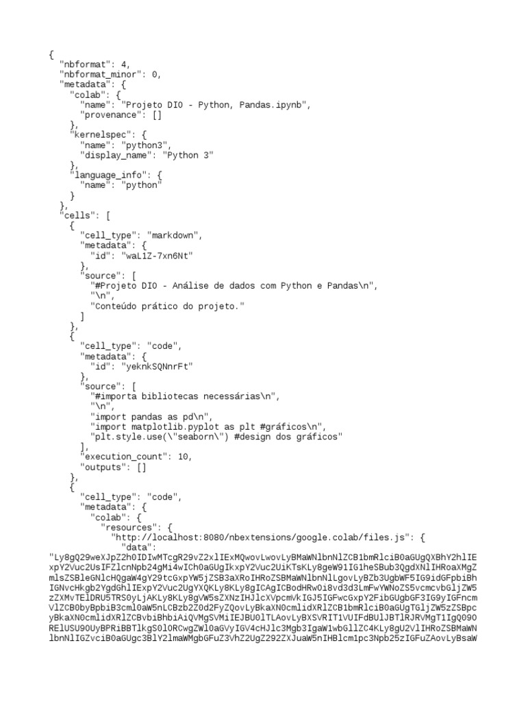 Projeto DIO Python, Pandas | PDF | Information Retrieval | Computer Science