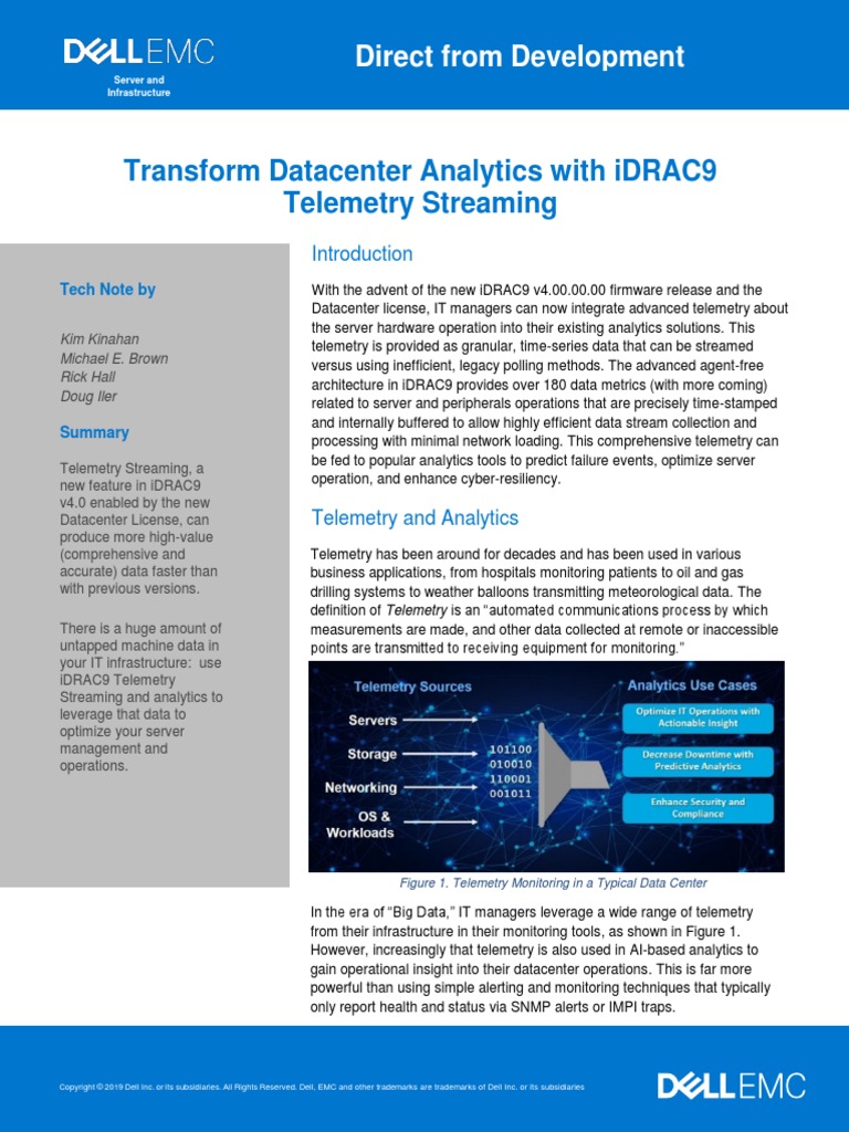 Direct From Development Datacenter Telemetry | PDF | Telemetry | Data ...