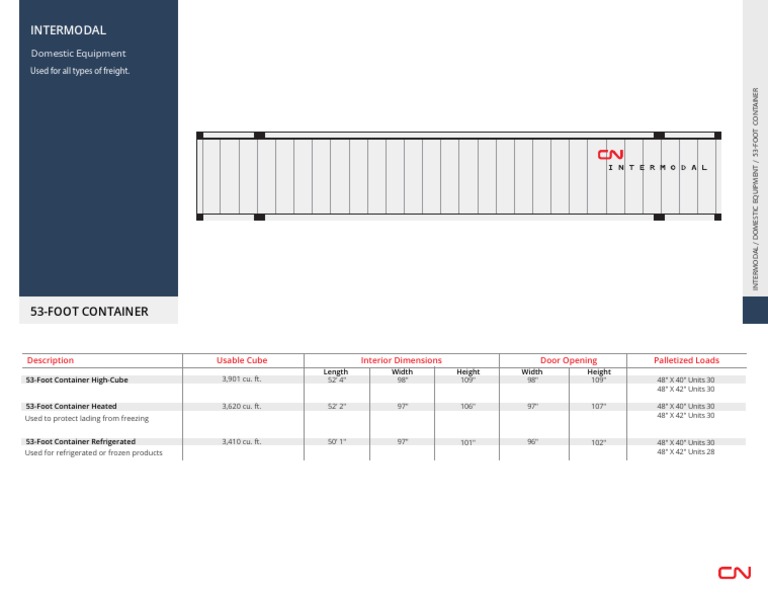 Intermodal 53ft Container en | PDF