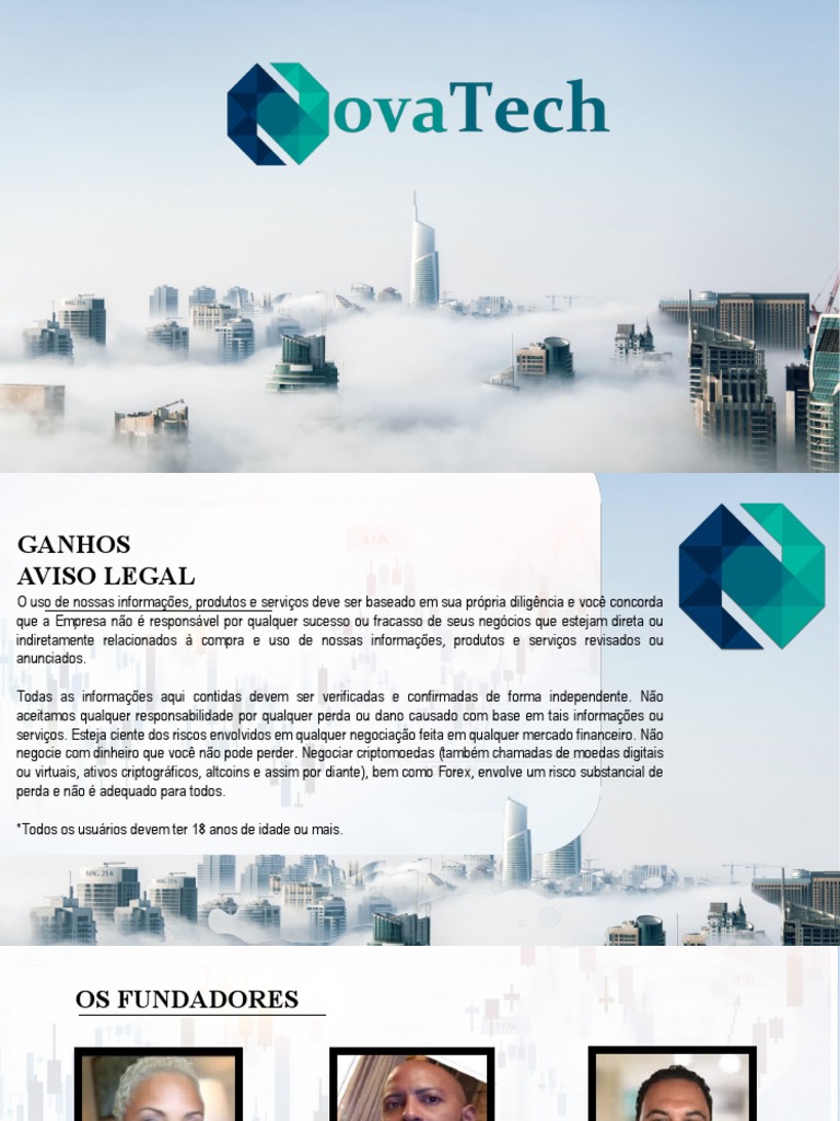 NovaTech Affiliate Presentation PORTUGUES JAN 2022 BO | PDF | Mercado ...