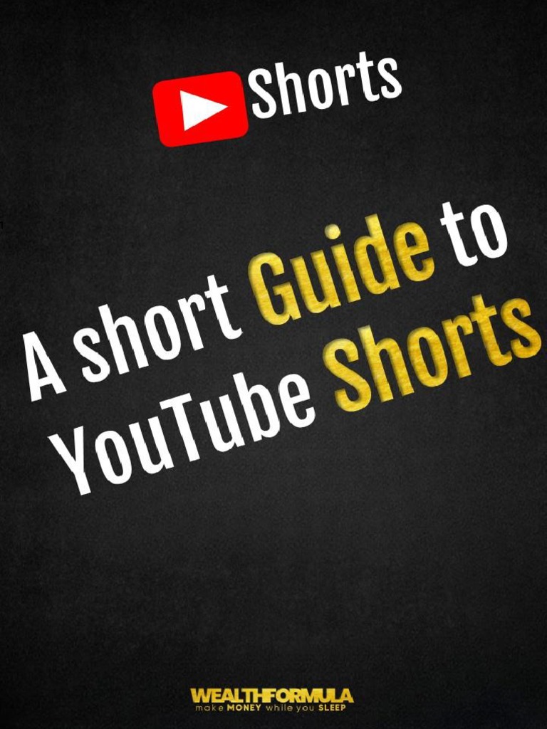Youtube Shorts Guide | PDF | You Tube | Pew Die Pie