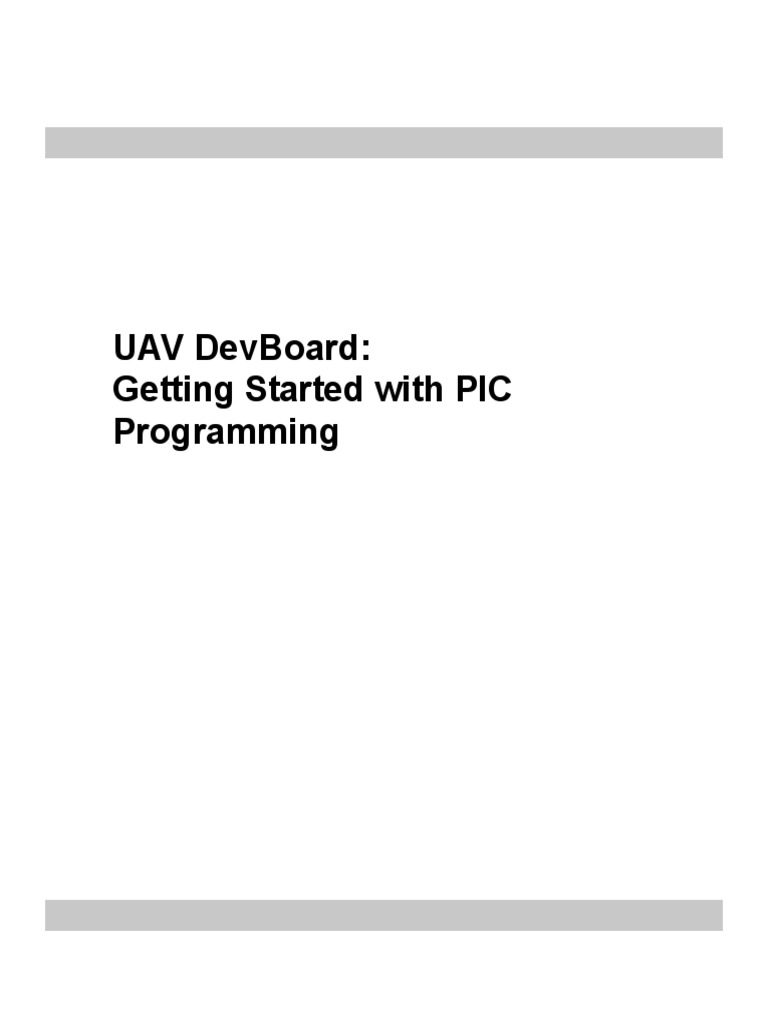 PICProgramming Getting Started | PDF | Software Engineering | Computing