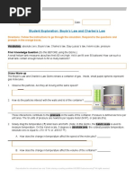 PhET Gas Laws Intro | PDF | Gases | Temperature