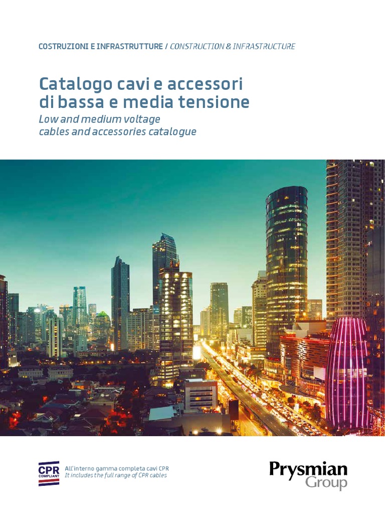 Prysmian Catalogocavi 2018 4mb | PDF