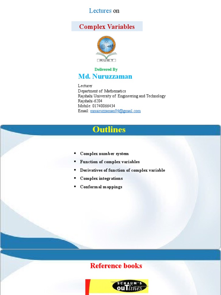 Complex Variables | PDF