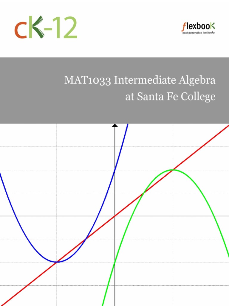 MAT1033 Intermediate Algebra at Santa Fe College Fall 2021 Edition ...