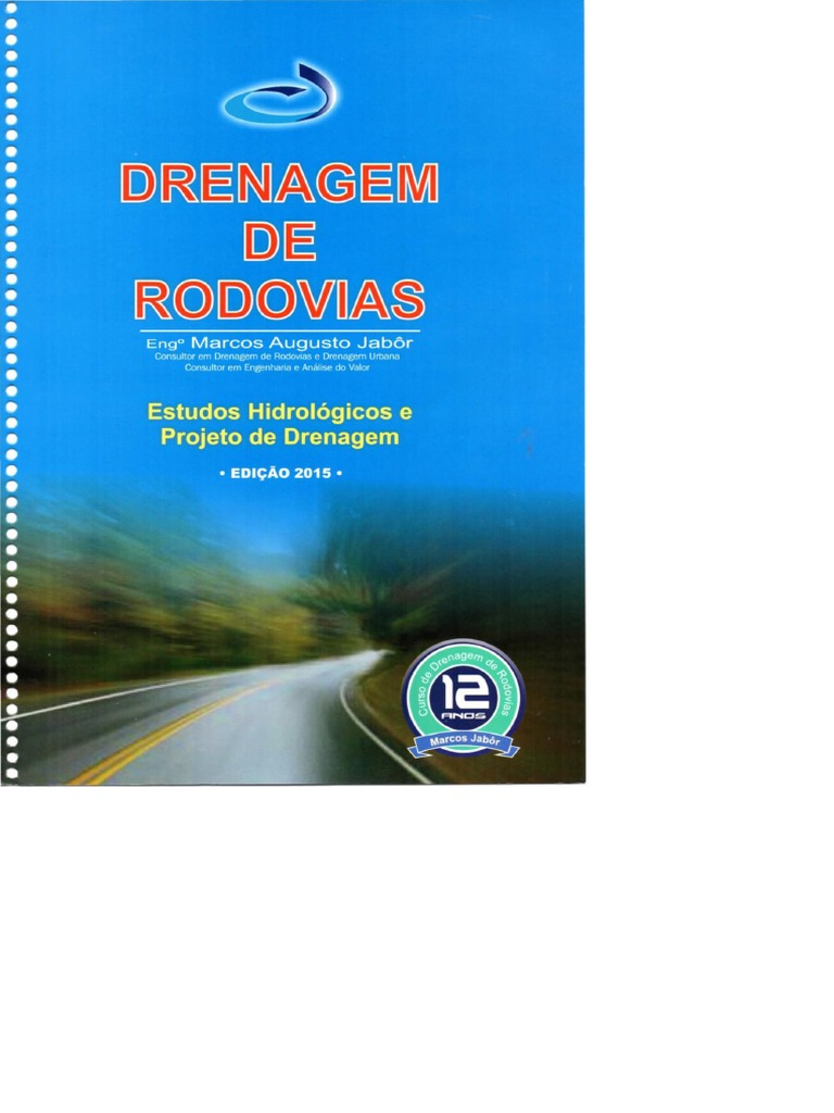 Drenagem de Rodovias Eng. Marcos Augusto Jabr OCR - TOAZ - Info | PDF