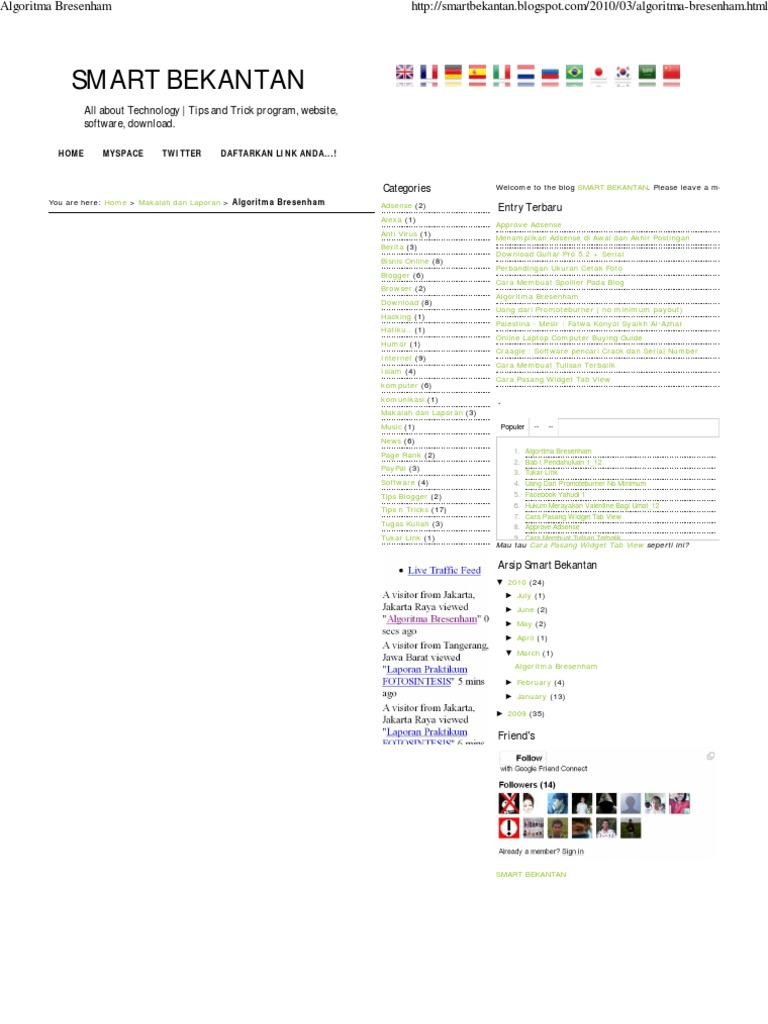 Algoritma Bresenham | PDF