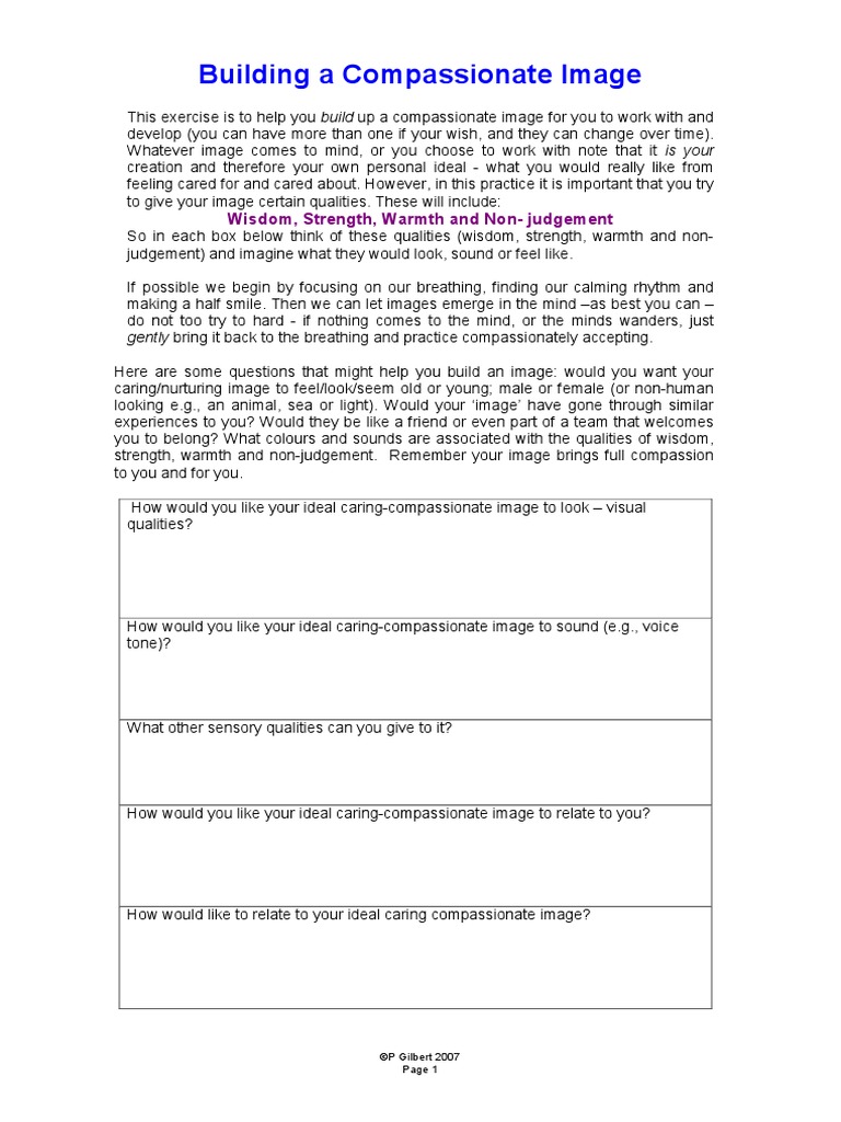 Building A Compassionate Image | PDF