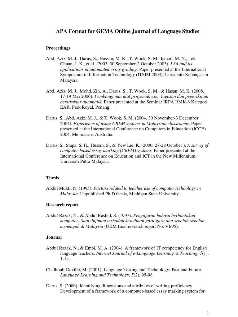 APA Format Gema | PDF | Computers
